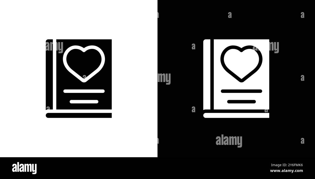 wedding album icon set in thin line outline style and linear vector ...