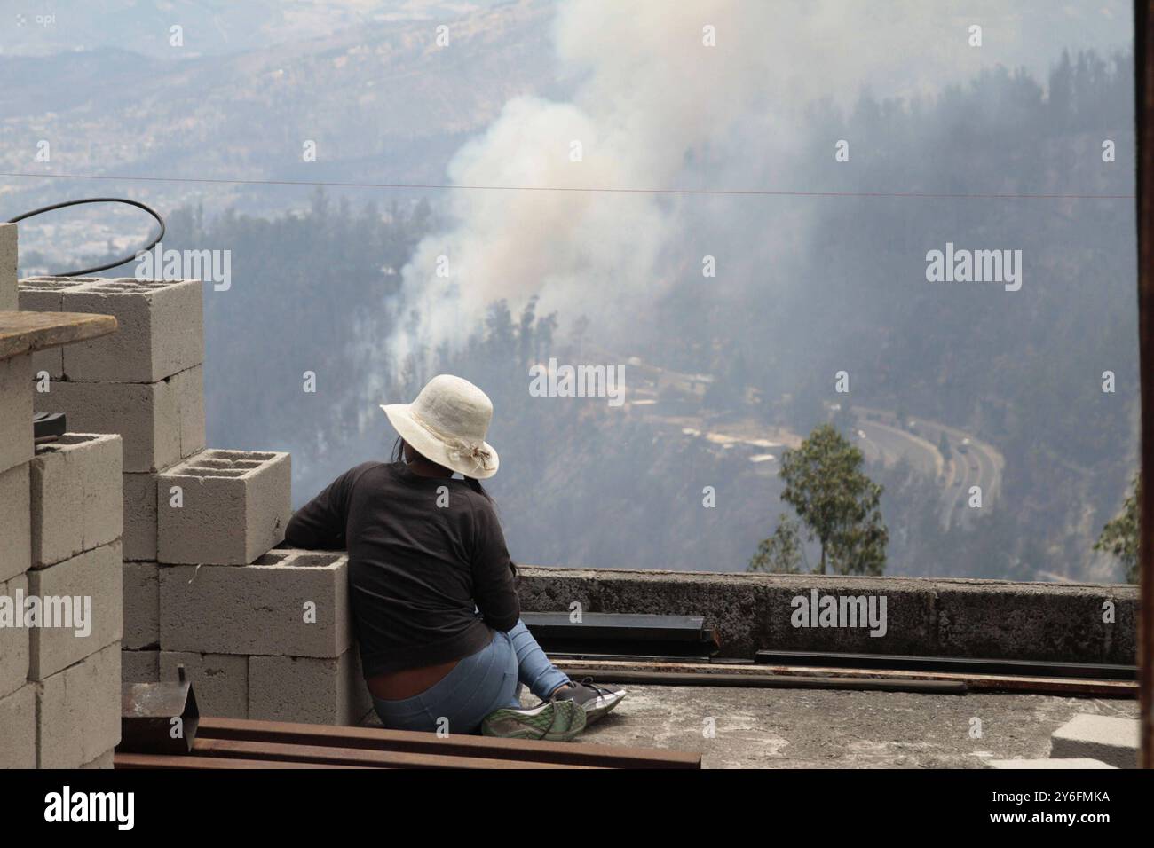 INCENDIOS September 25, 2024 Areas affected by severe fires in Quito ...