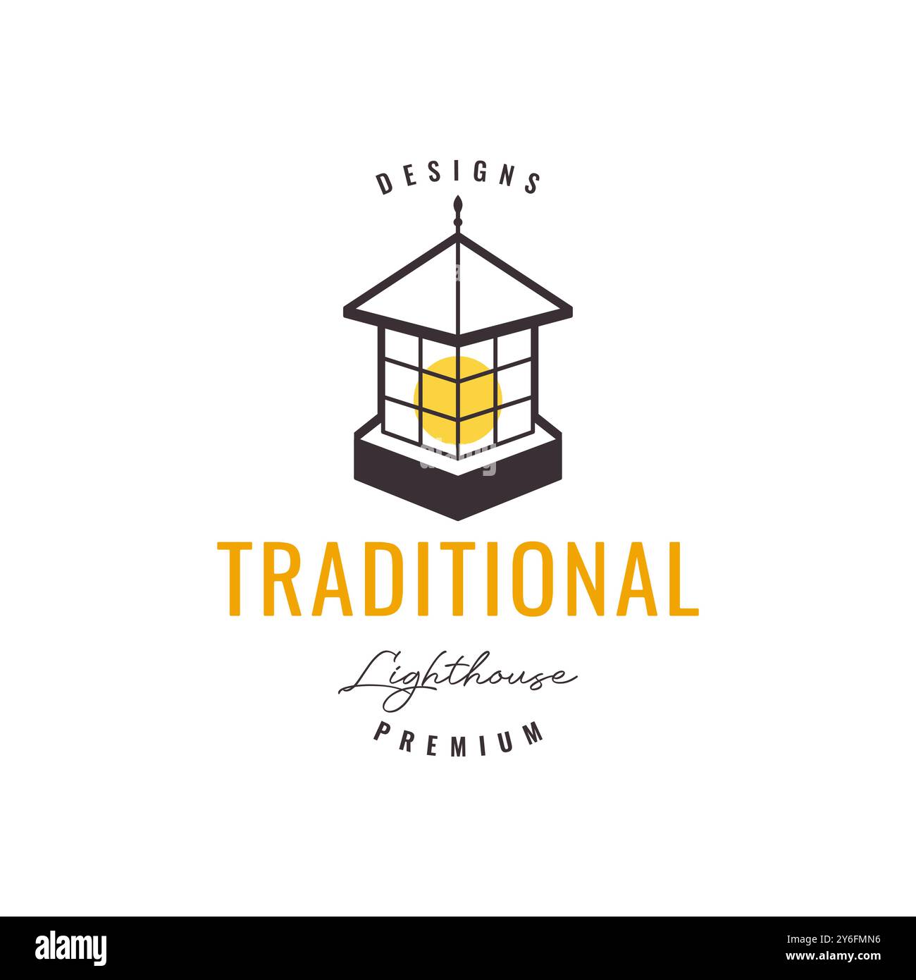 traditional lantern culture japan logo design vector Stock Vector Image ...