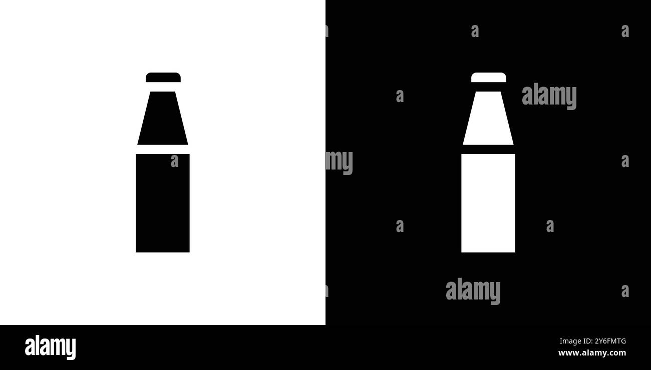 Milk Bottle Iconmilk Bottle Icon Set In Thin Line Outline Style And Linear Vector Sign Stock