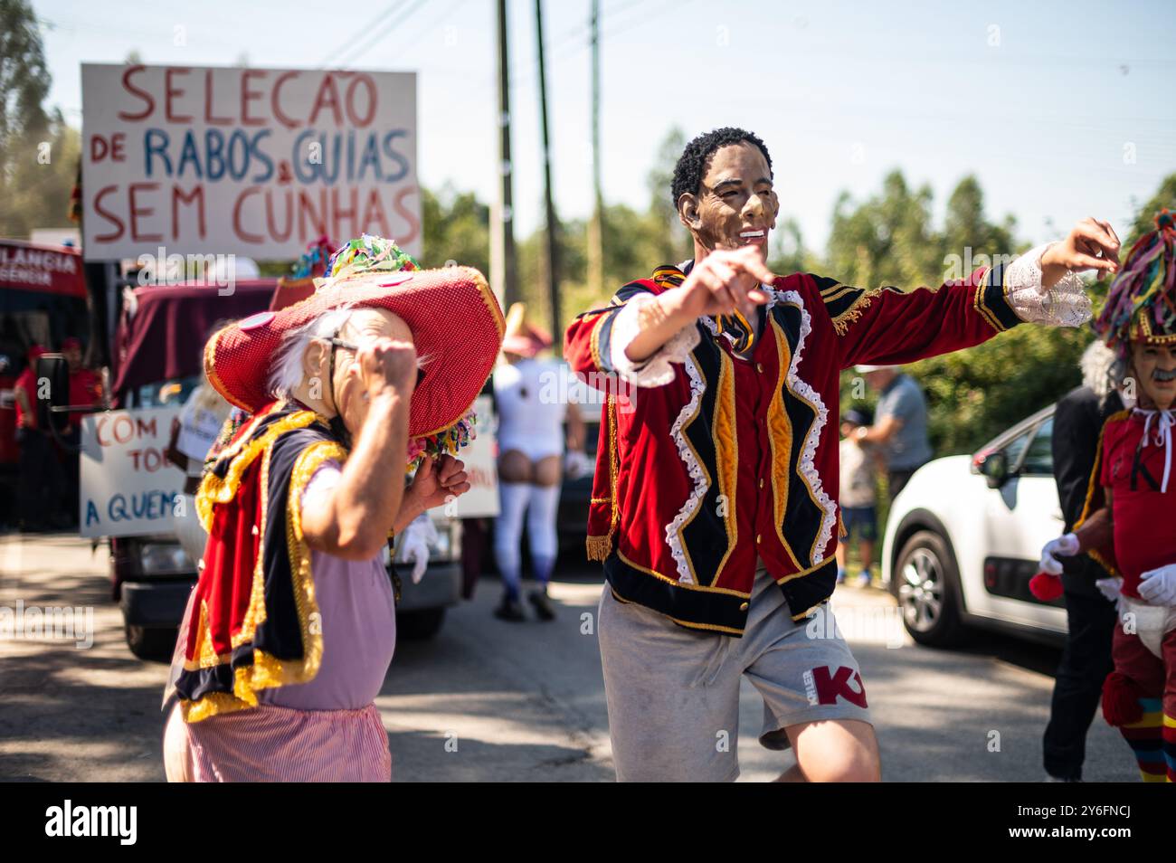 Humorous and satiric parade at The Festival of Saint John of Sobrado ...