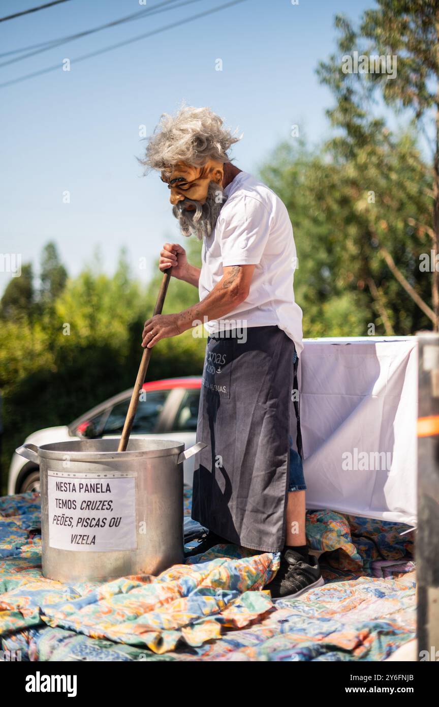 Humorous and satiric parade at The Festival of Saint John of Sobrado ...