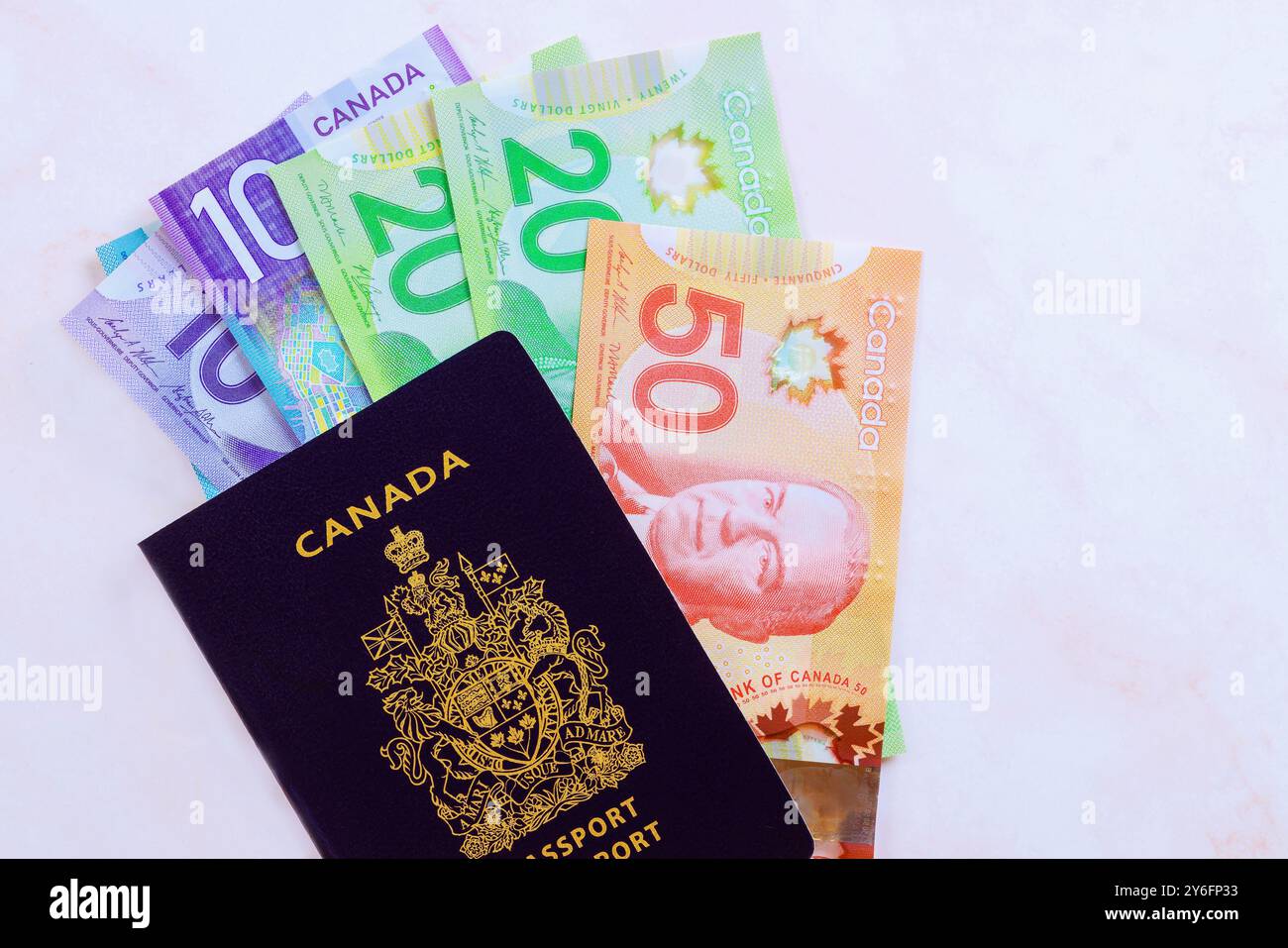 Document issued by Canadian government containing Canada banknotes in ...