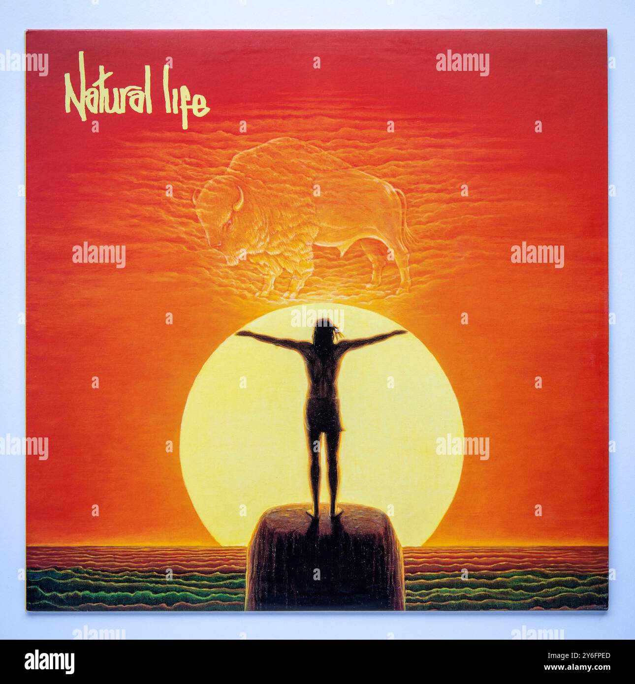 LP cover of the self-titled debut album by Natura Life, which was ...