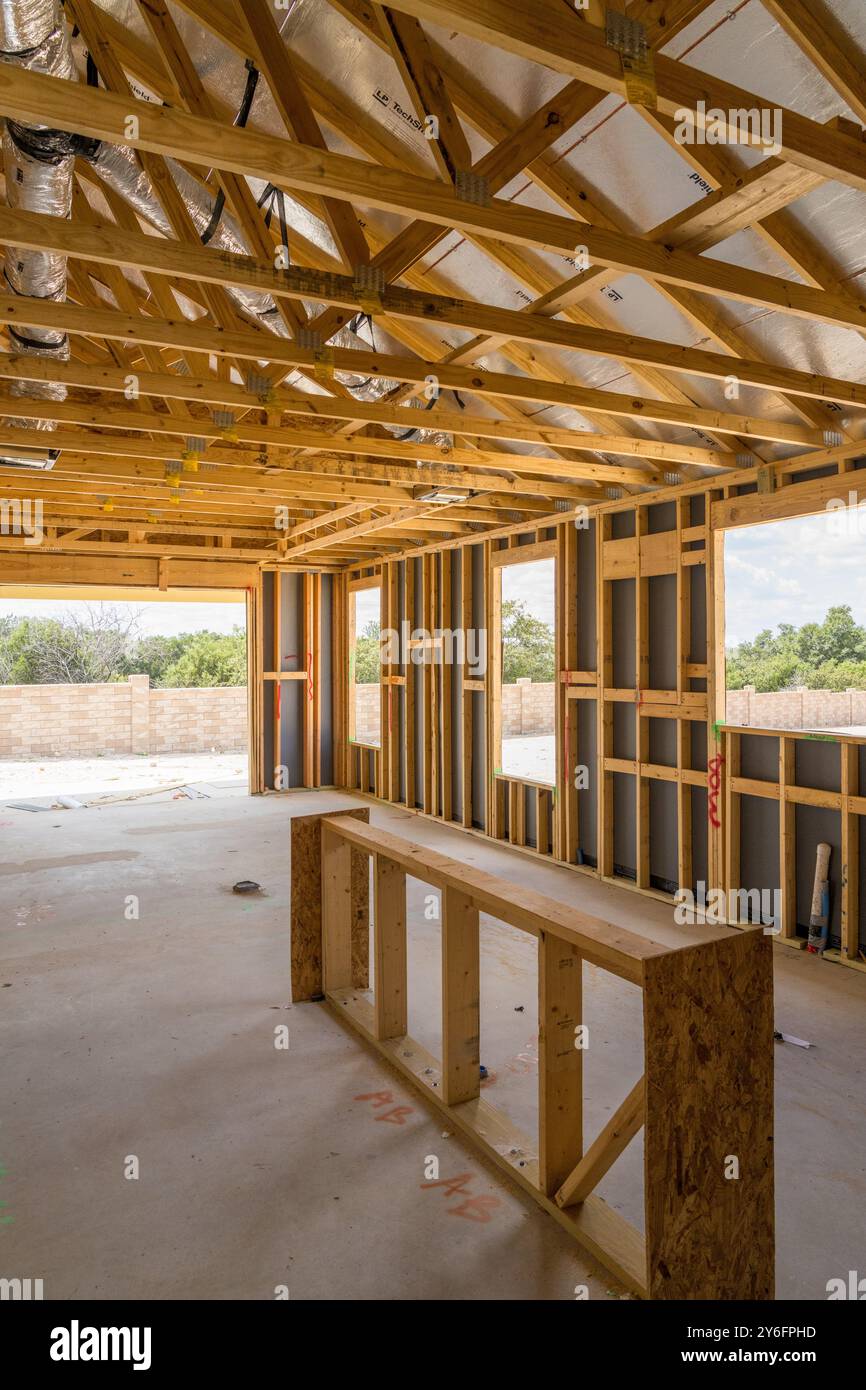 Georgetown, TX - 22 September 2024: Interior of single family home with ...