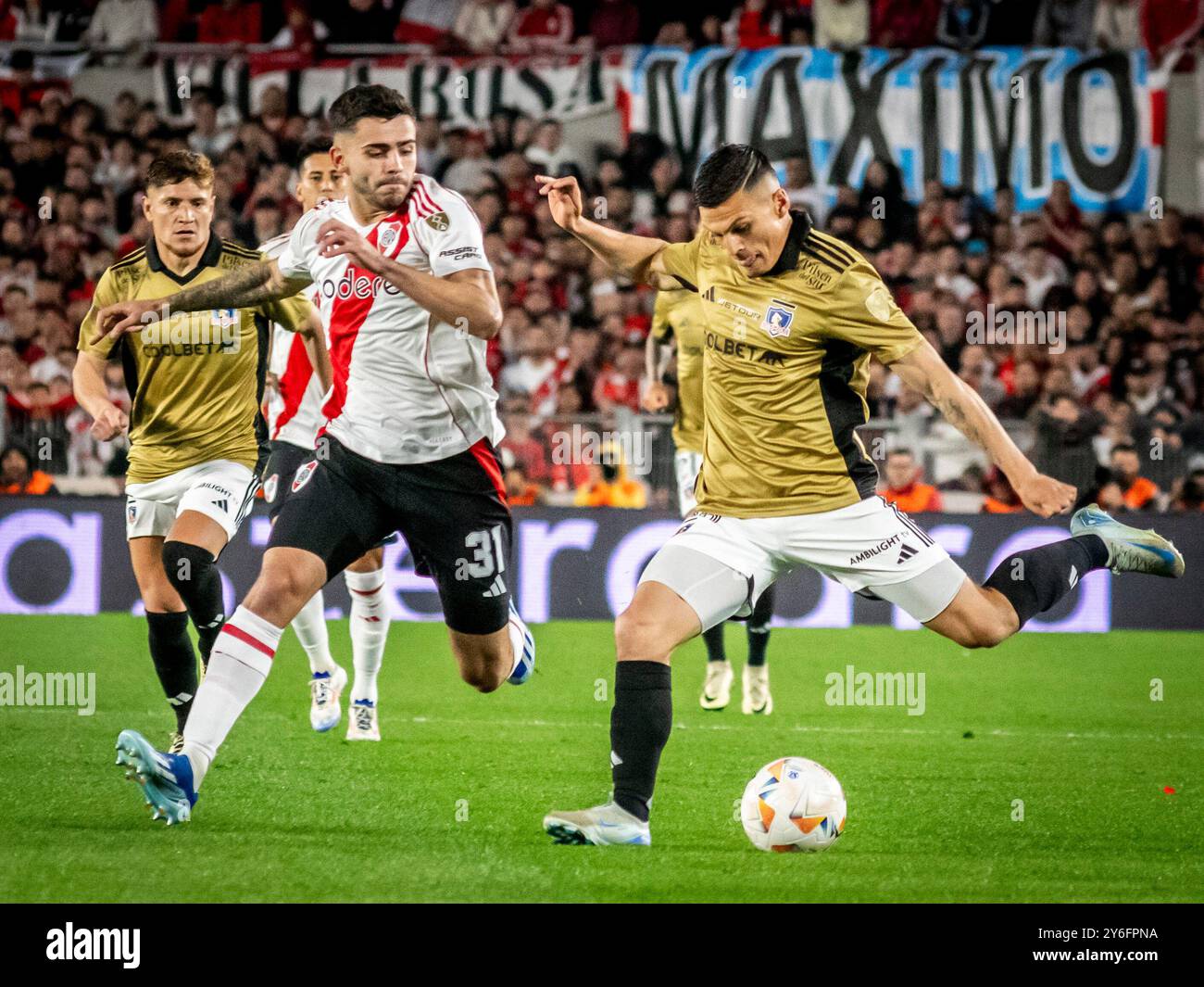 Club Atletico River Plate faces Colo Colo of Chile on a new date of the ...