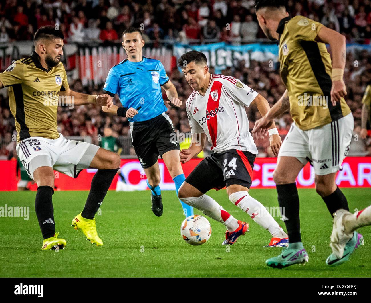Club Atletico River Plate faces Colo Colo of Chile on a new date of the ...
