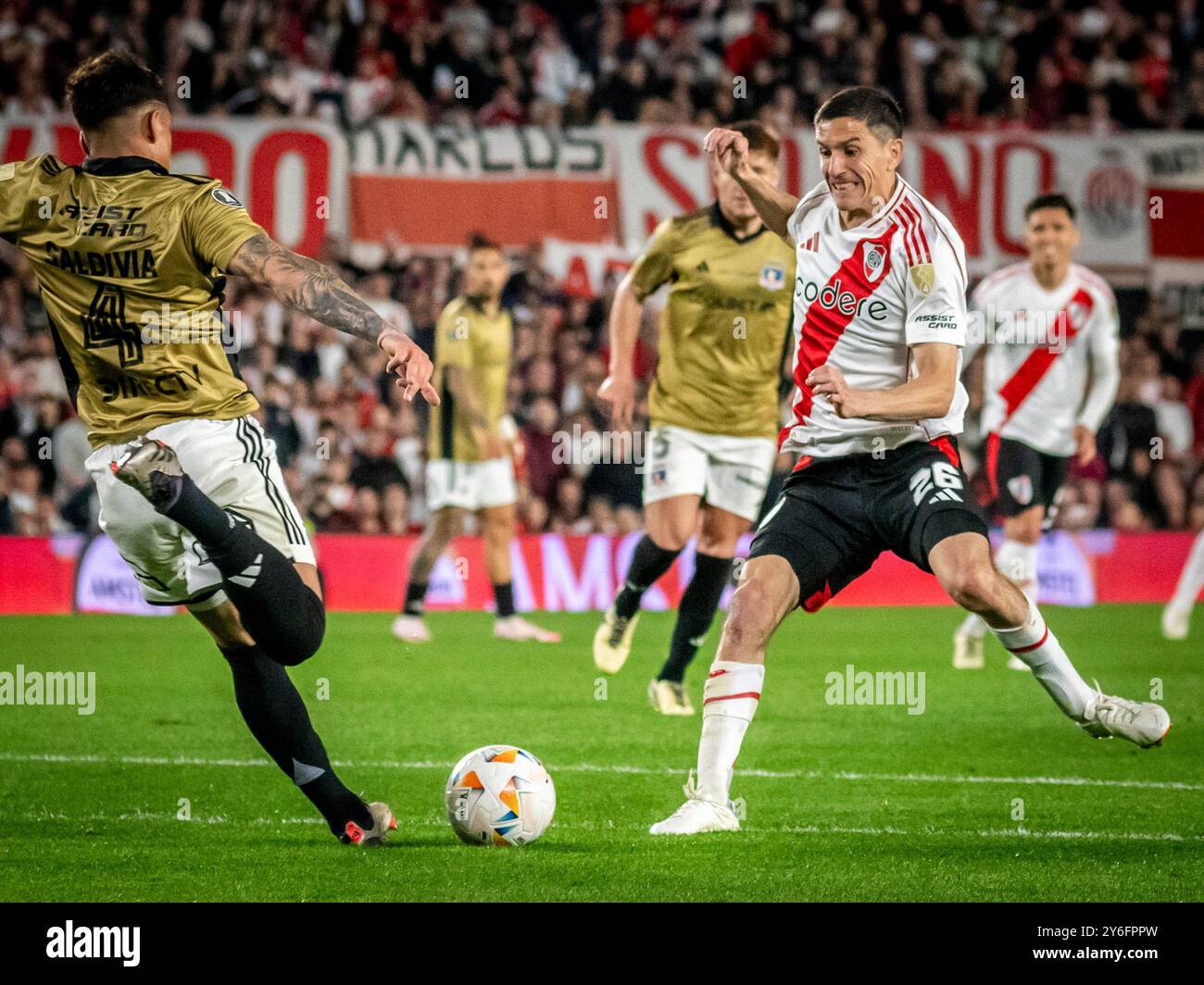 Club Atletico River Plate faces Colo Colo of Chile on a new date of the ...