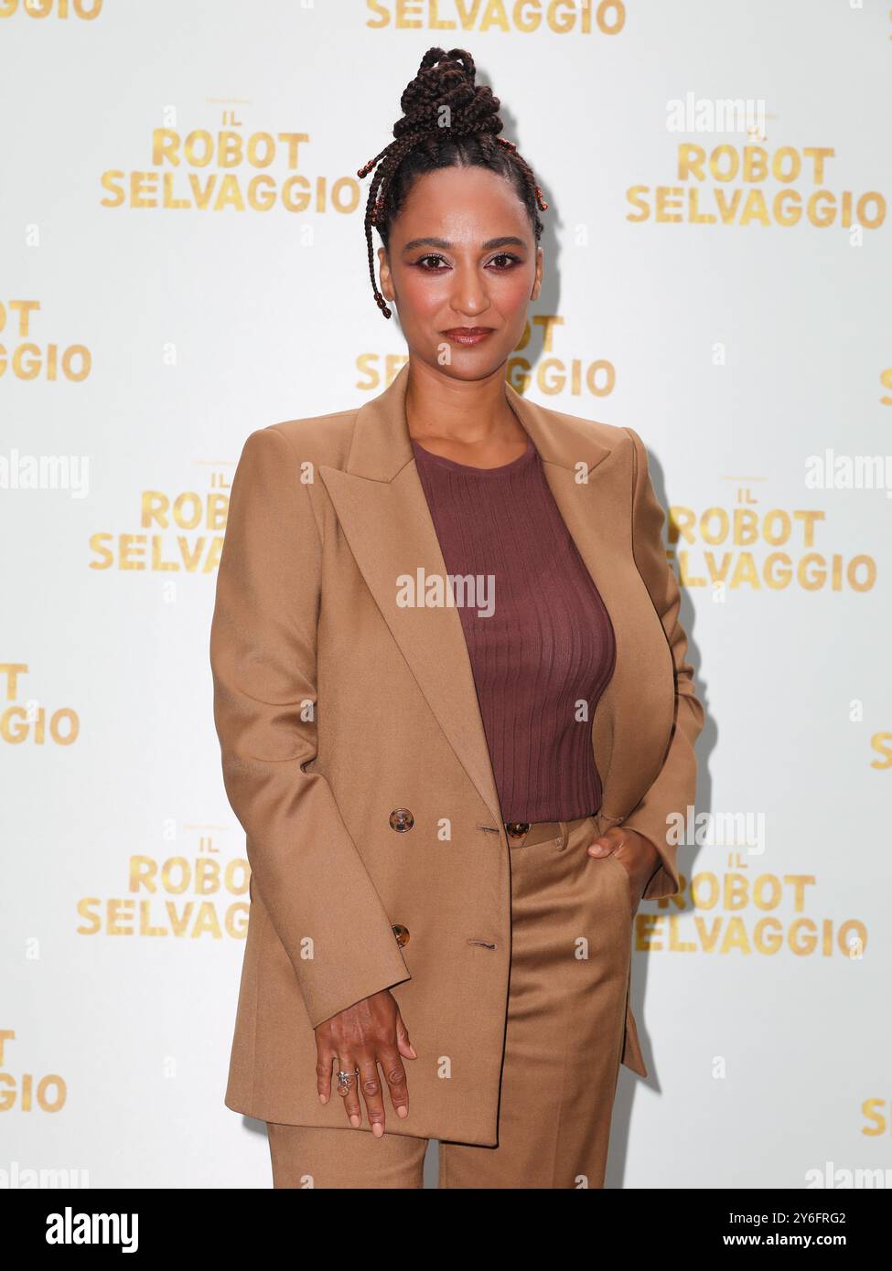 Rome, Hotel de Russie, photocall animated film "The Wild Robot". In the ...