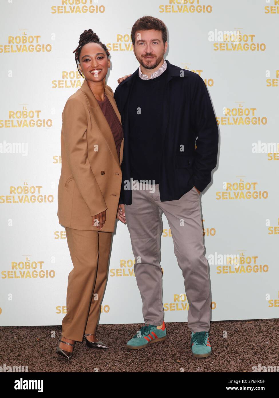 Rome, Hotel de Russie, photocall animated film "The Wild Robot". In the ...