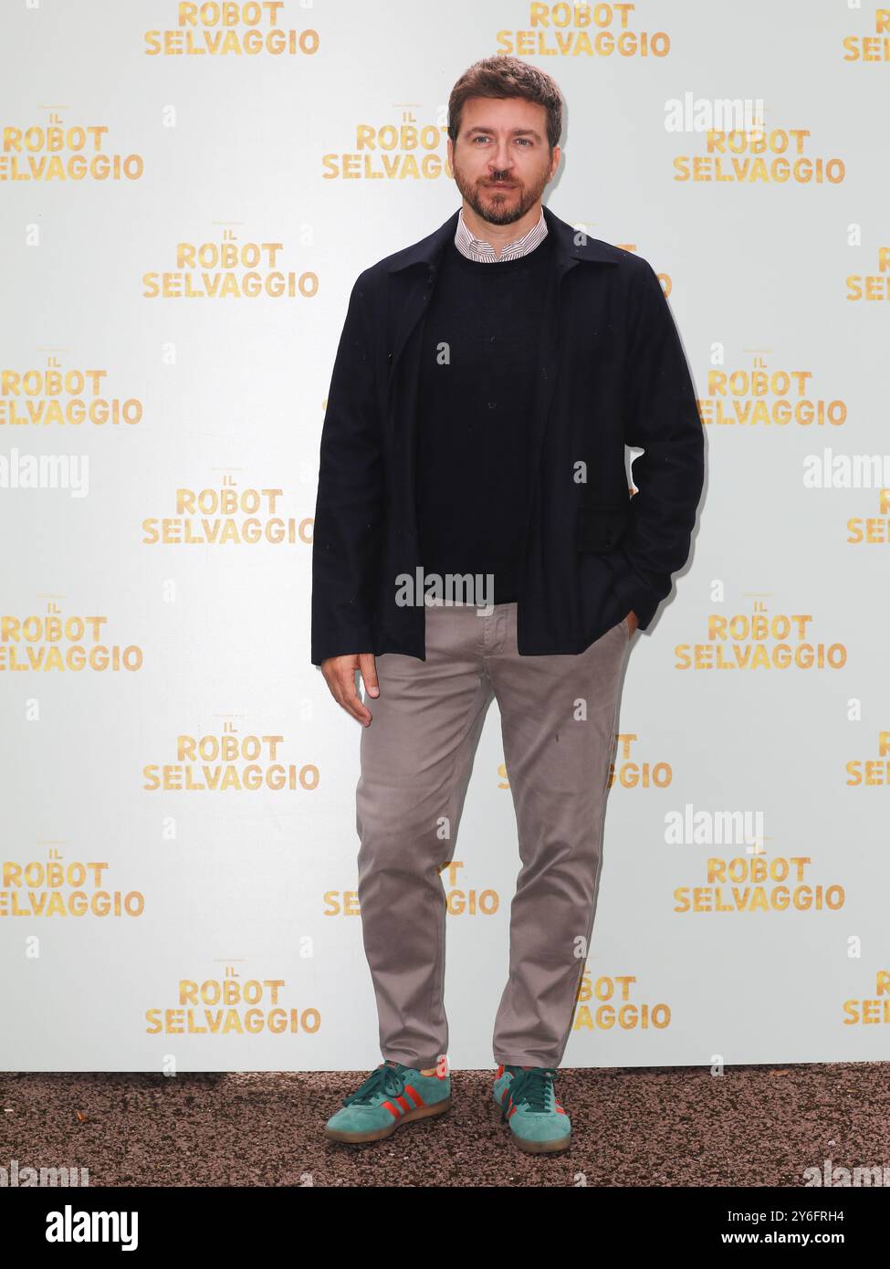 Rome, Hotel de Russie, photocall animated film "The Wild Robot". In the ...