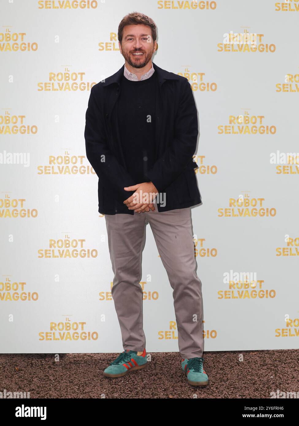 Rome, Hotel de Russie, photocall animated film "The Wild Robot". In the ...