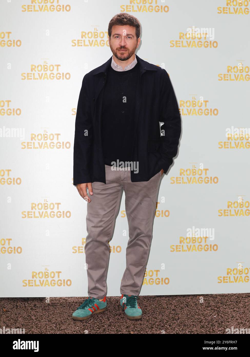 Rome, Hotel de Russie, photocall animated film "The Wild Robot". In the ...