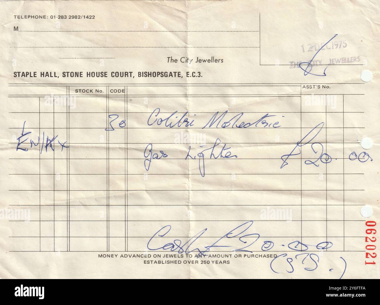 Receipt form hi-res stock photography and images - Alamy