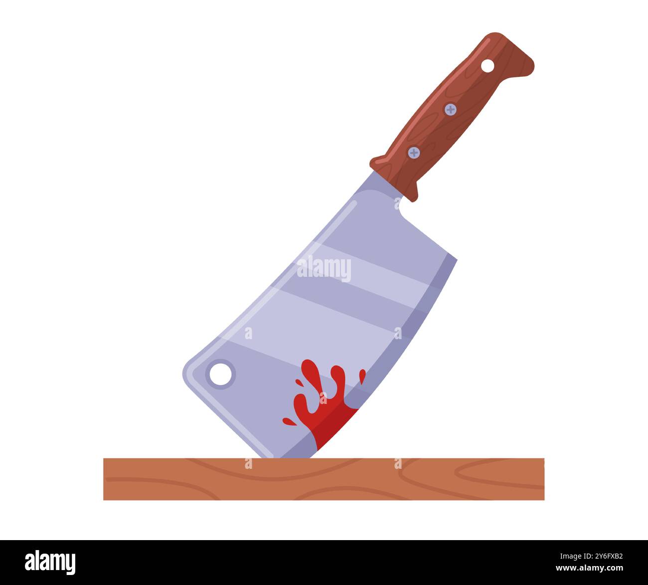 Kitchen butcher chopper blood hi-res stock photography and images - Alamy