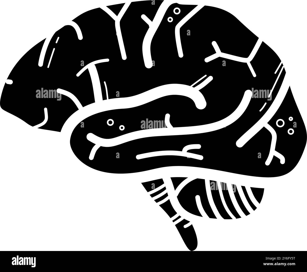 human brain mind - vector icon Stock Vector Image & Art - Alamy