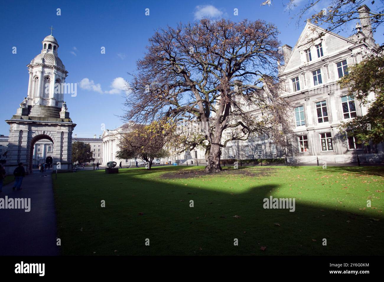Explore the serene grounds of Trinity College in Dublin, showcasing its ...