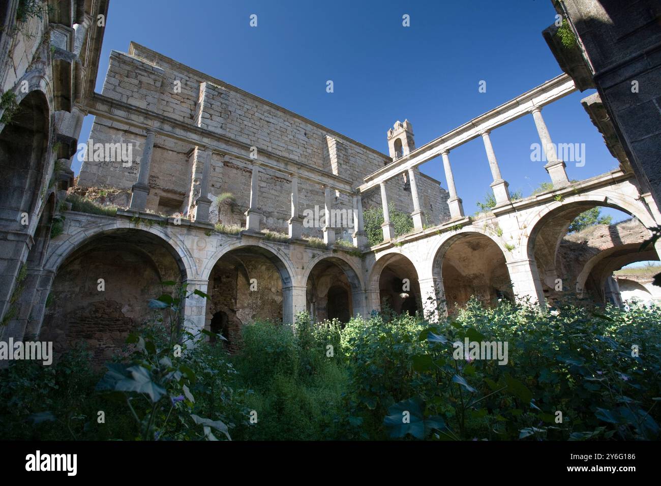 Exploring the overgrown courtyard of the Renaissance cloister in the ...