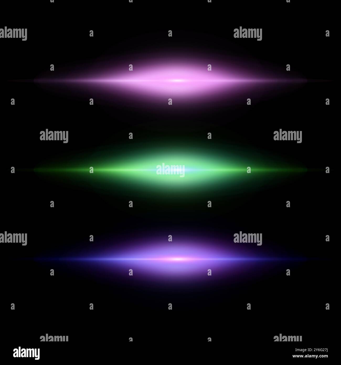 Light beam flashing neon glow, Glow light effect, Color illuminated ...