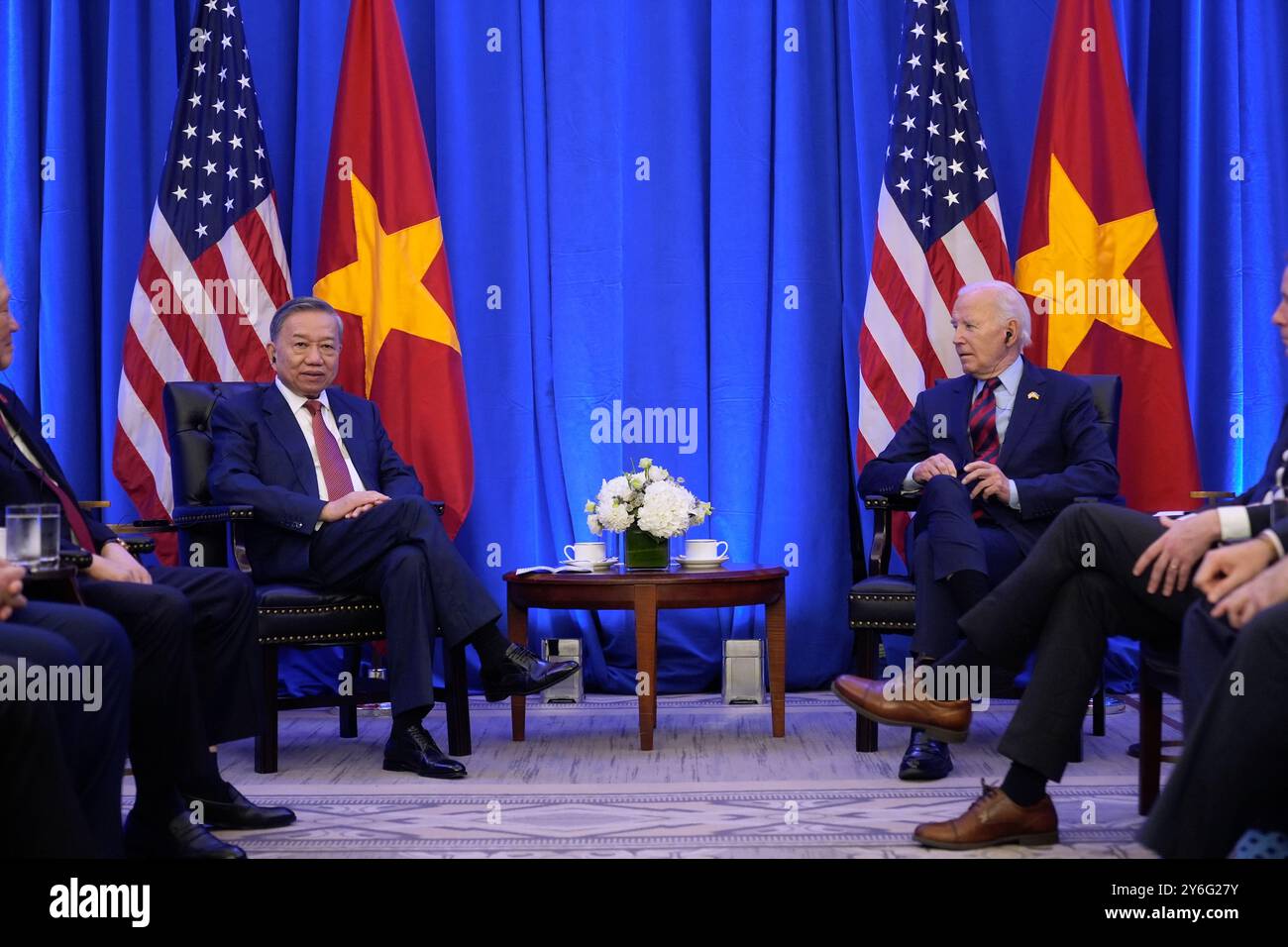 President Joe Biden hosts a bilateral meeting with Vietnamese General ...