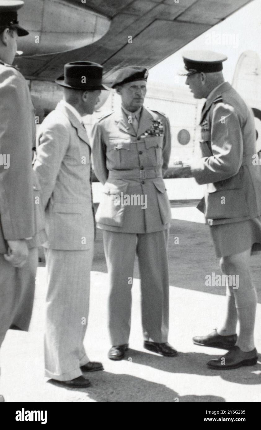 Field Marshal Bernard Montgomery, Chief of the Imperial General Staff ...