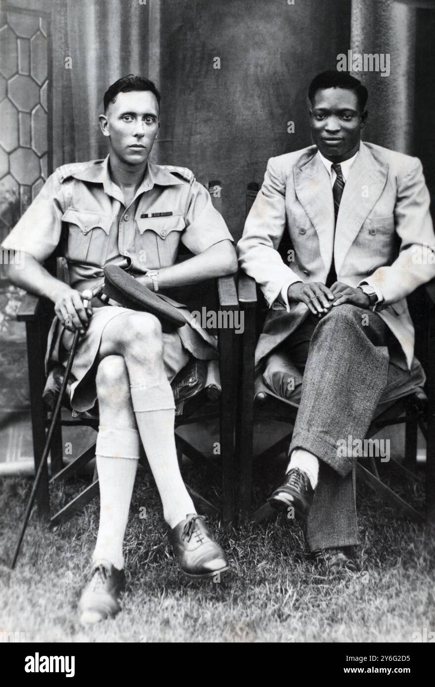 A captain of the Royal West African Frontier Force, with World War Two ...