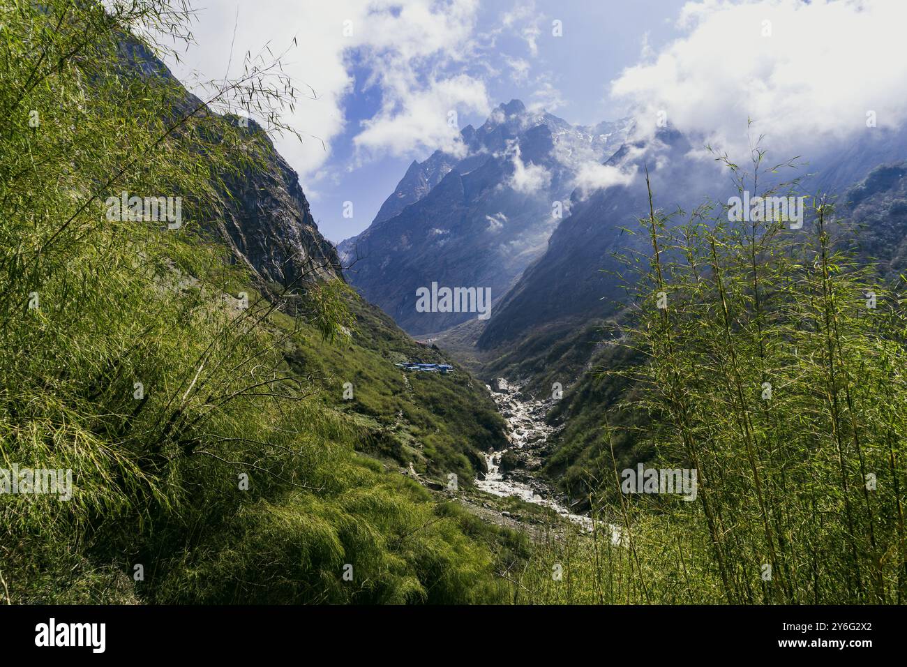 A village in Nepal, Guest house in Nepal, Annapurna Base Camp Trekking ...