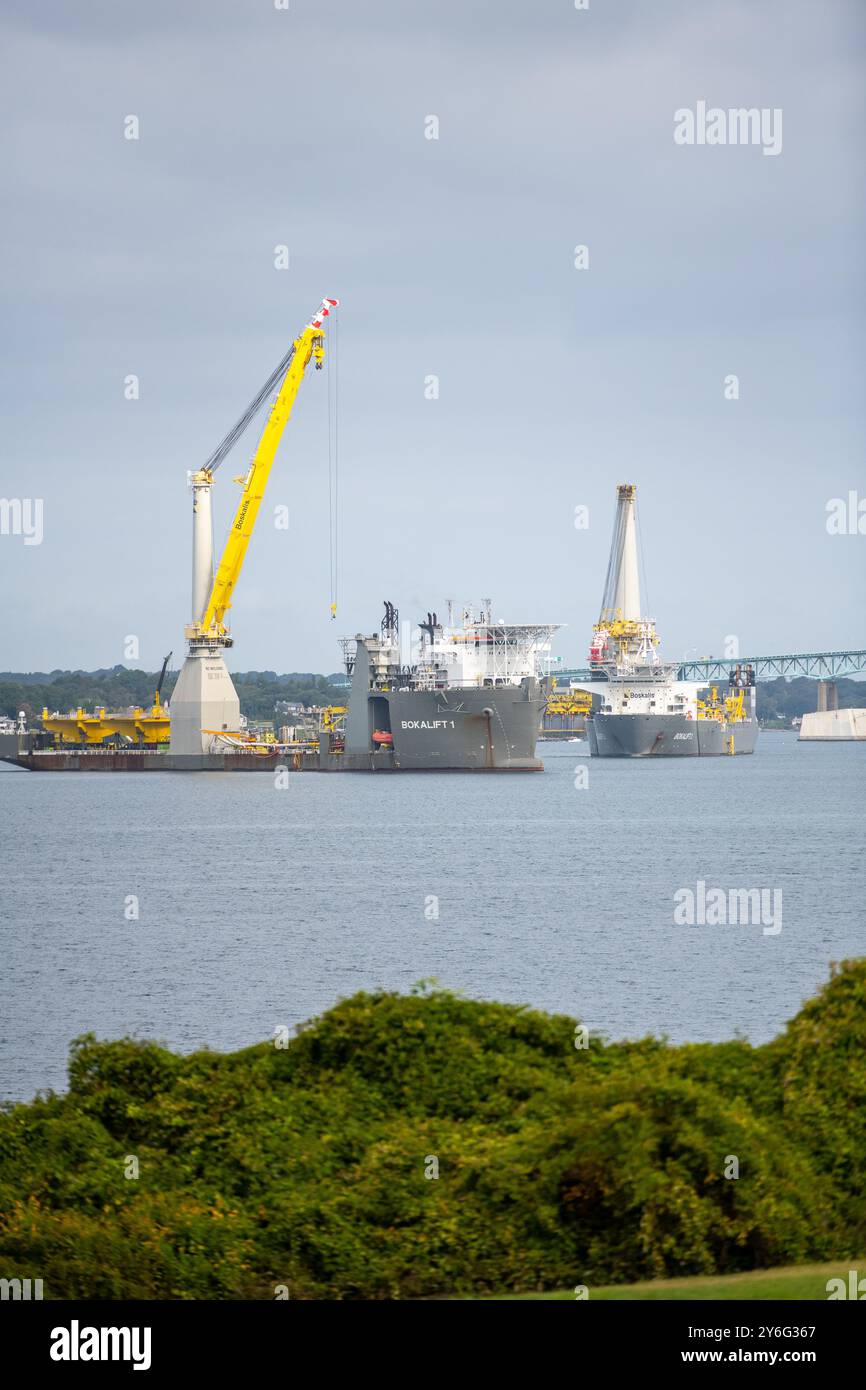 The 760-foot-long, Cyprus-flagged behemoth, Bokalift 2 and Bokalift 1 ...