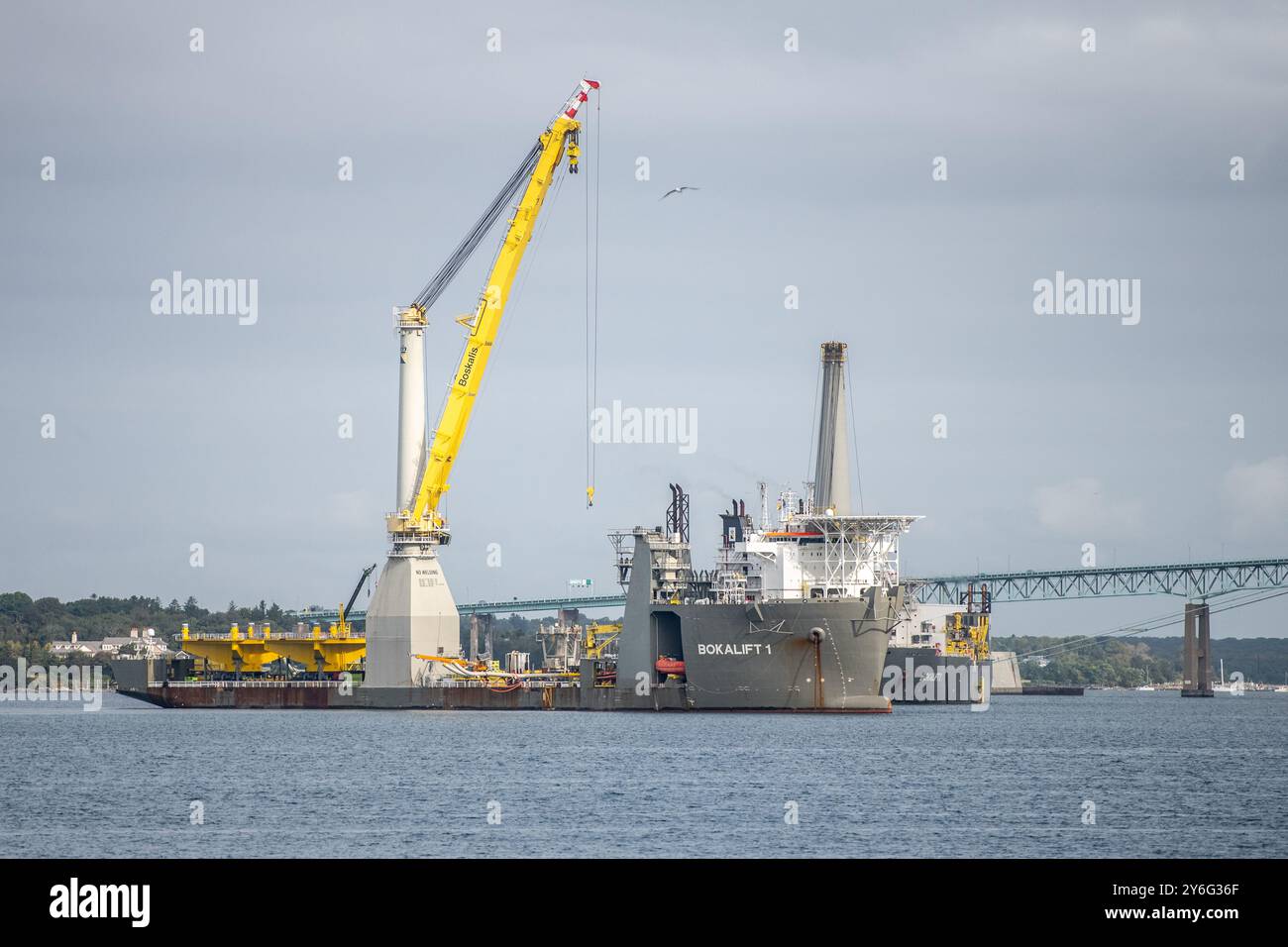 The 760-foot-long, Cyprus-flagged behemoth, Bokalift 2 and Bokalift 1 ...
