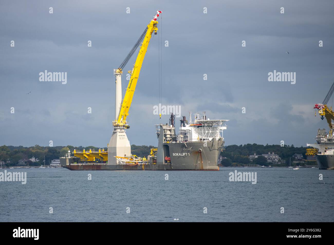 The 760-foot-long, Cyprus-flagged behemoth, Bokalift 2 and Bokalift 1 ...