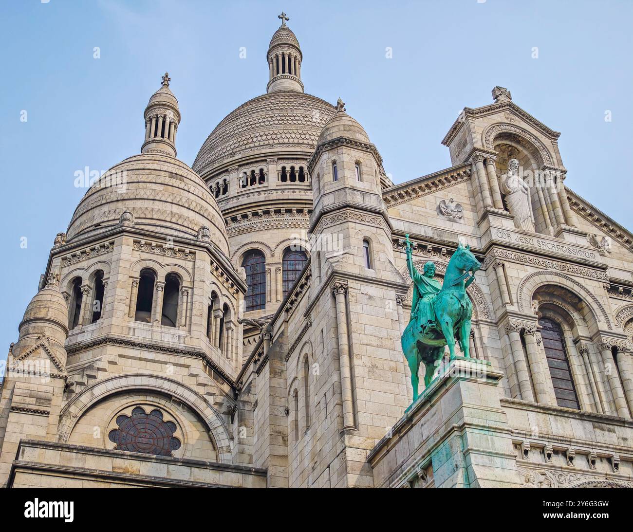 Basilique Du Sacre Coeur de Montmartre. Close up photo of Sacred heart ...