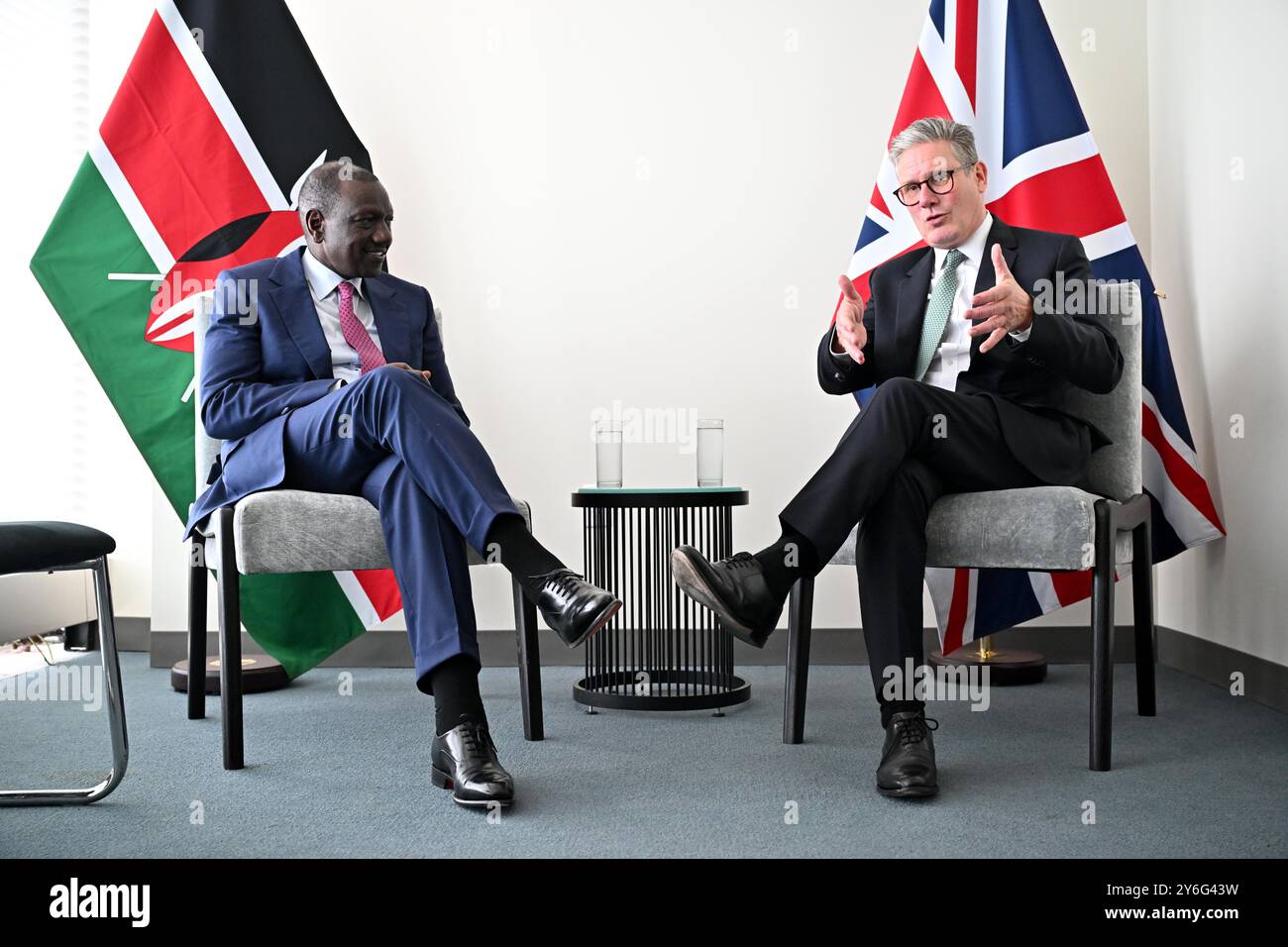 Prime Minister Sir Keir Starmer with President of Kenya William Ruto ...