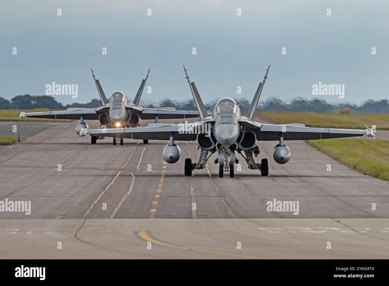 RCAF Royal Canadian Airforce FA-18, During, Exercise Cobra Warrior ...