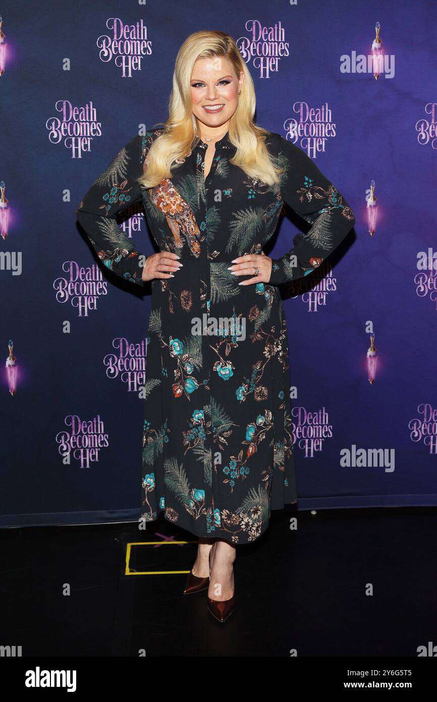 Ny. 25th Sep, 2024. Megan Hilty in attendance for DEATH BECOMES HER ...