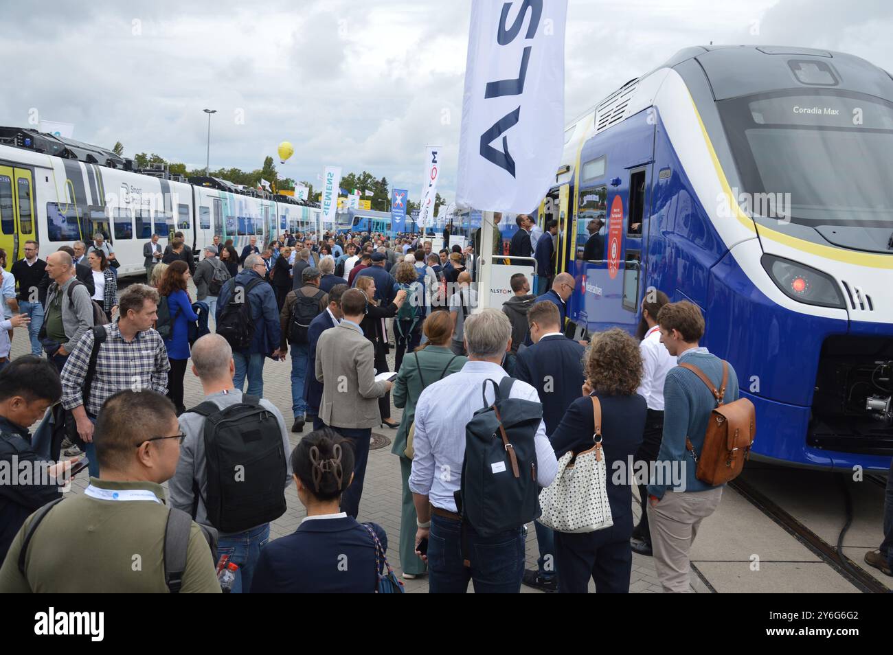 Berlin, Germany - September 25, 2024 - Annual InnoTrans train fair ...