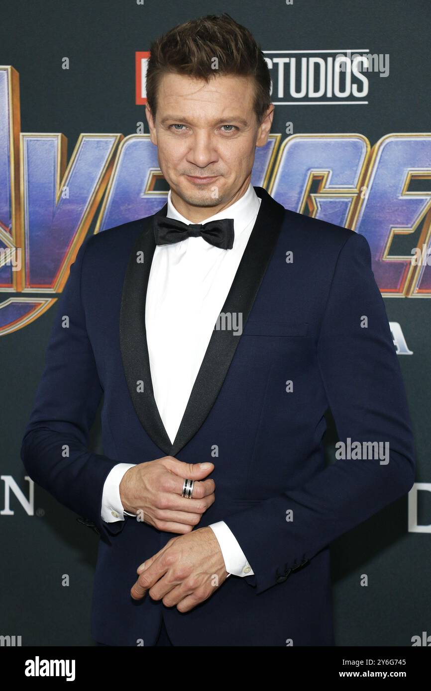 Jeremy Renner at the World premiere of 'Avengers: Endgame' held at the ...