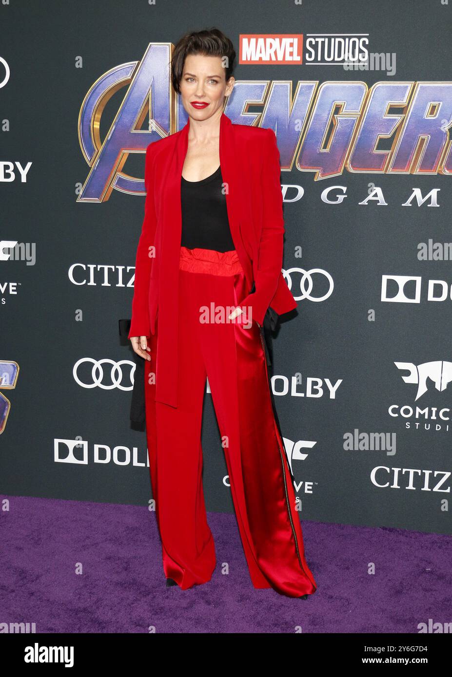 Evangeline Lilly at the World premiere of 'Avengers: Endgame' held at ...