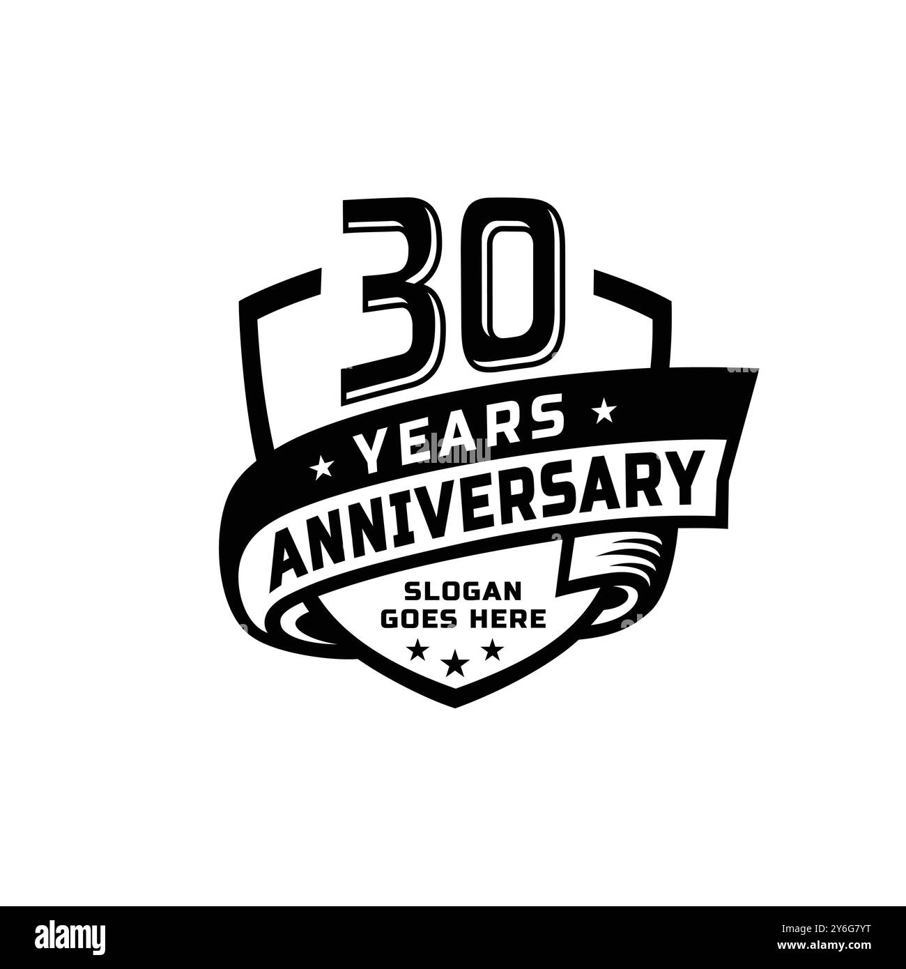 30 years anniversary celebration design template. 30th anniversary logo ...