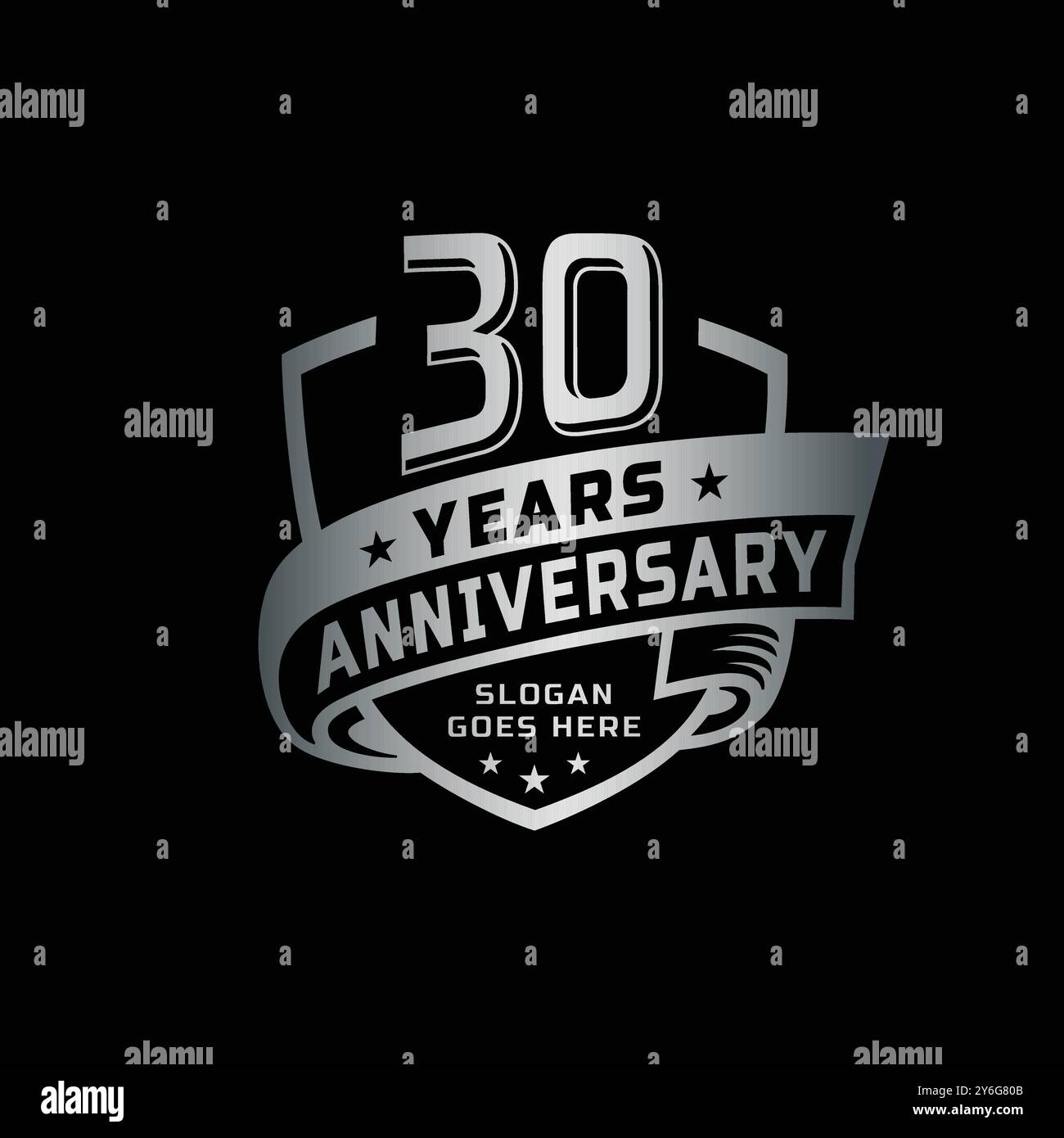 30 years anniversary celebration design template. 30th anniversary logo ...