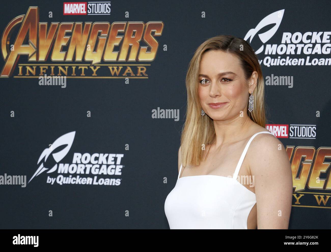 Brie Larson at the premiere of Disney and Marvel's 'Avengers: Infinity ...