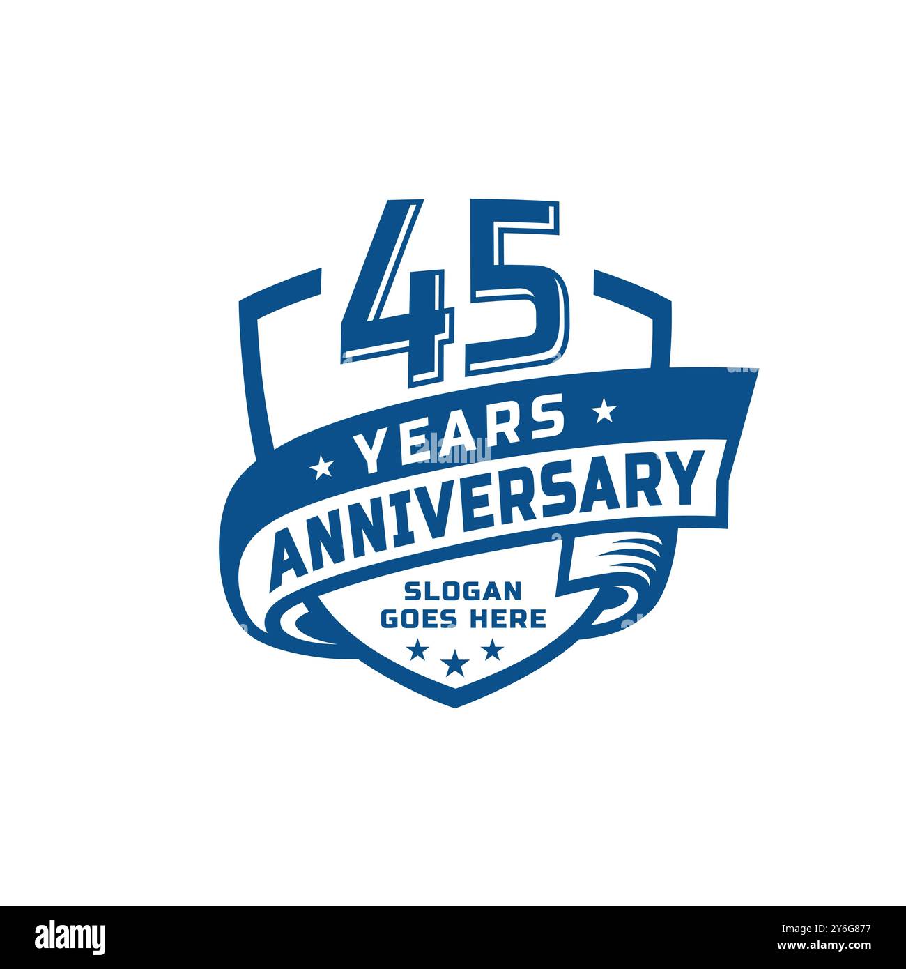 45 years anniversary celebration design template. 45th anniversary logo ...