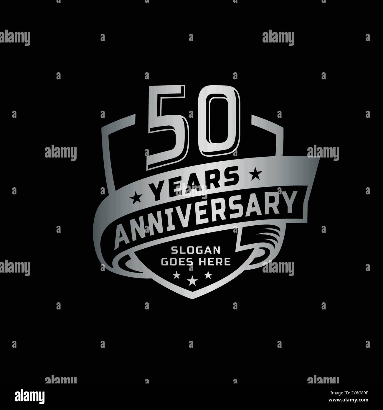 50 years anniversary celebration design template. 50th anniversary logo ...