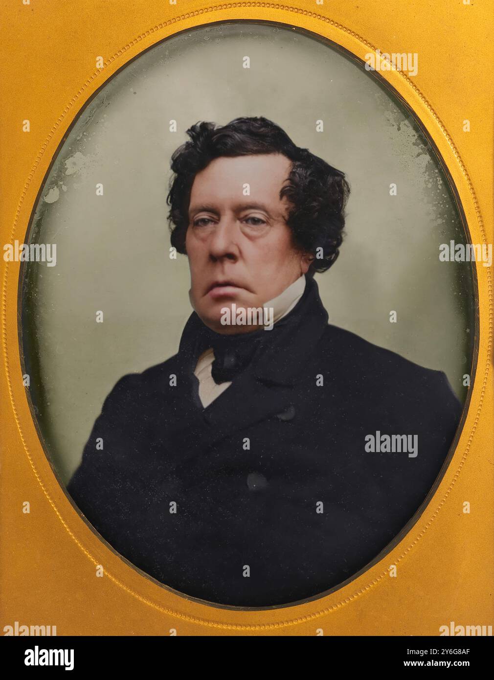 Matthew Calbraith Perry. Circa 1855. Created by Beckers and Piard. Half ...