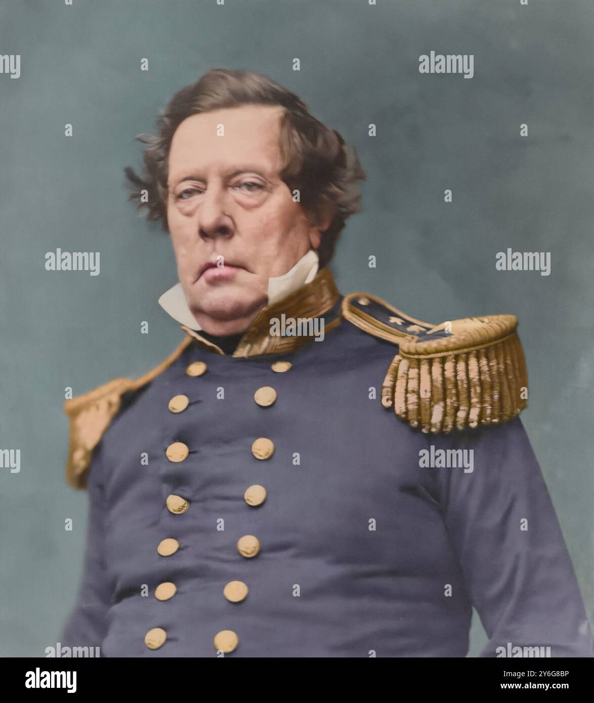 Matthew Calbraith Perry. Circa 1856. Created by Mathew B. Brady Stock ...