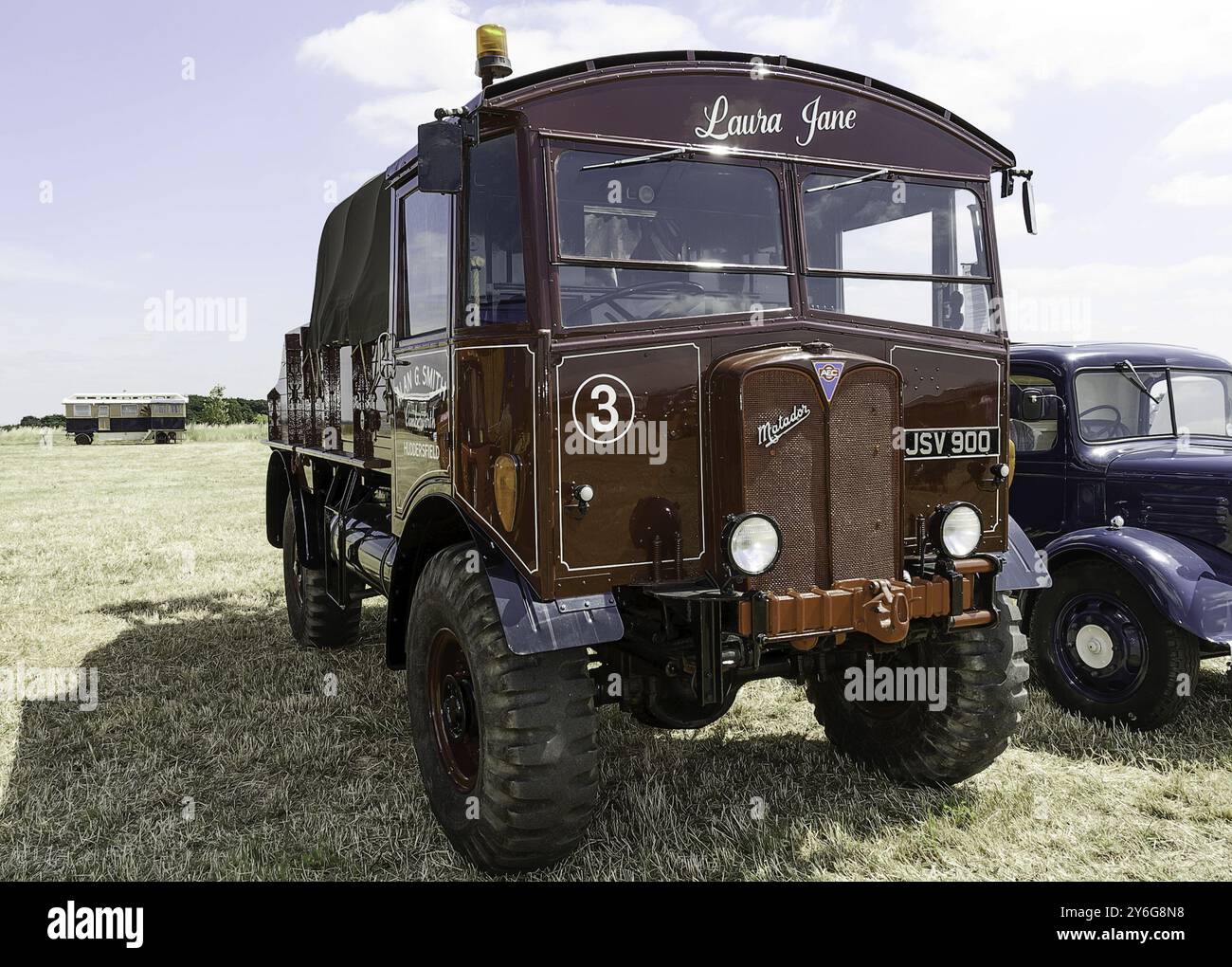 An AEC Matador lorry named Laura Jane on display at Ackworth Classic ...