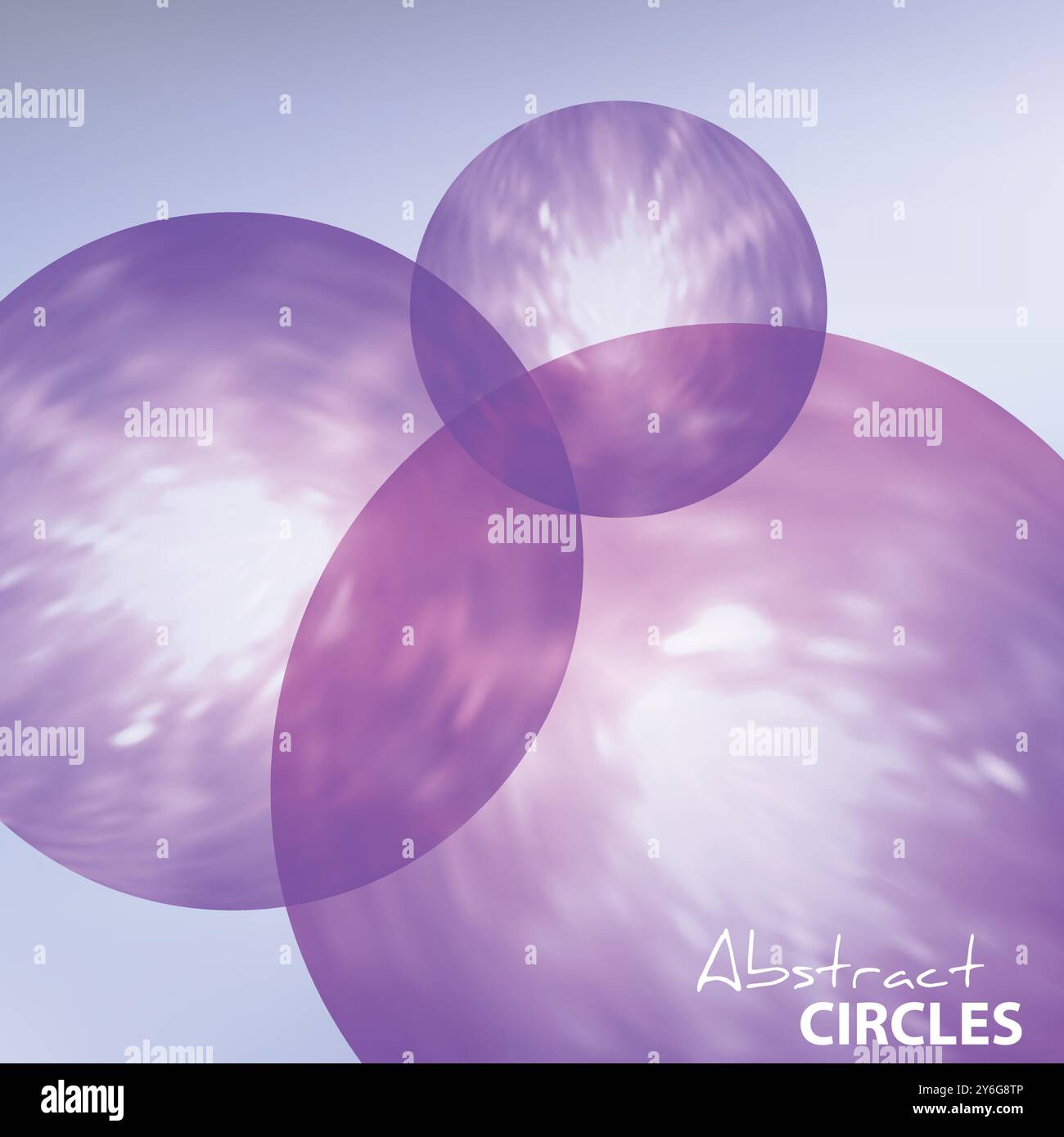 Abstract template with glowing lilac spheres. Graphic vector pattern ...
