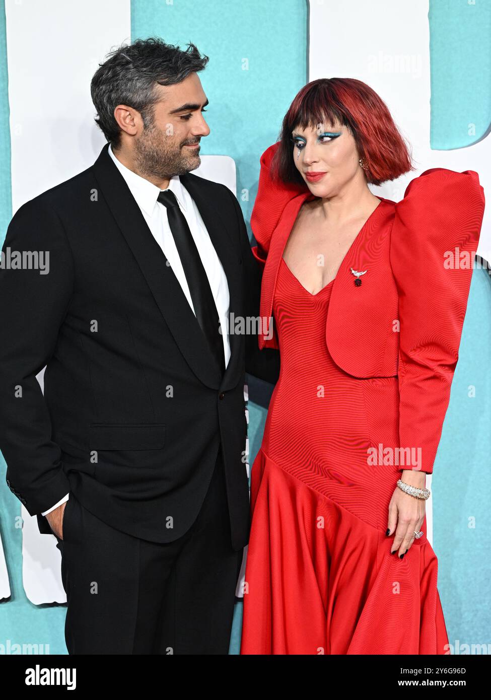 London, UK. September 25th, 2024. Lady Gaga and fiancee Michael ...