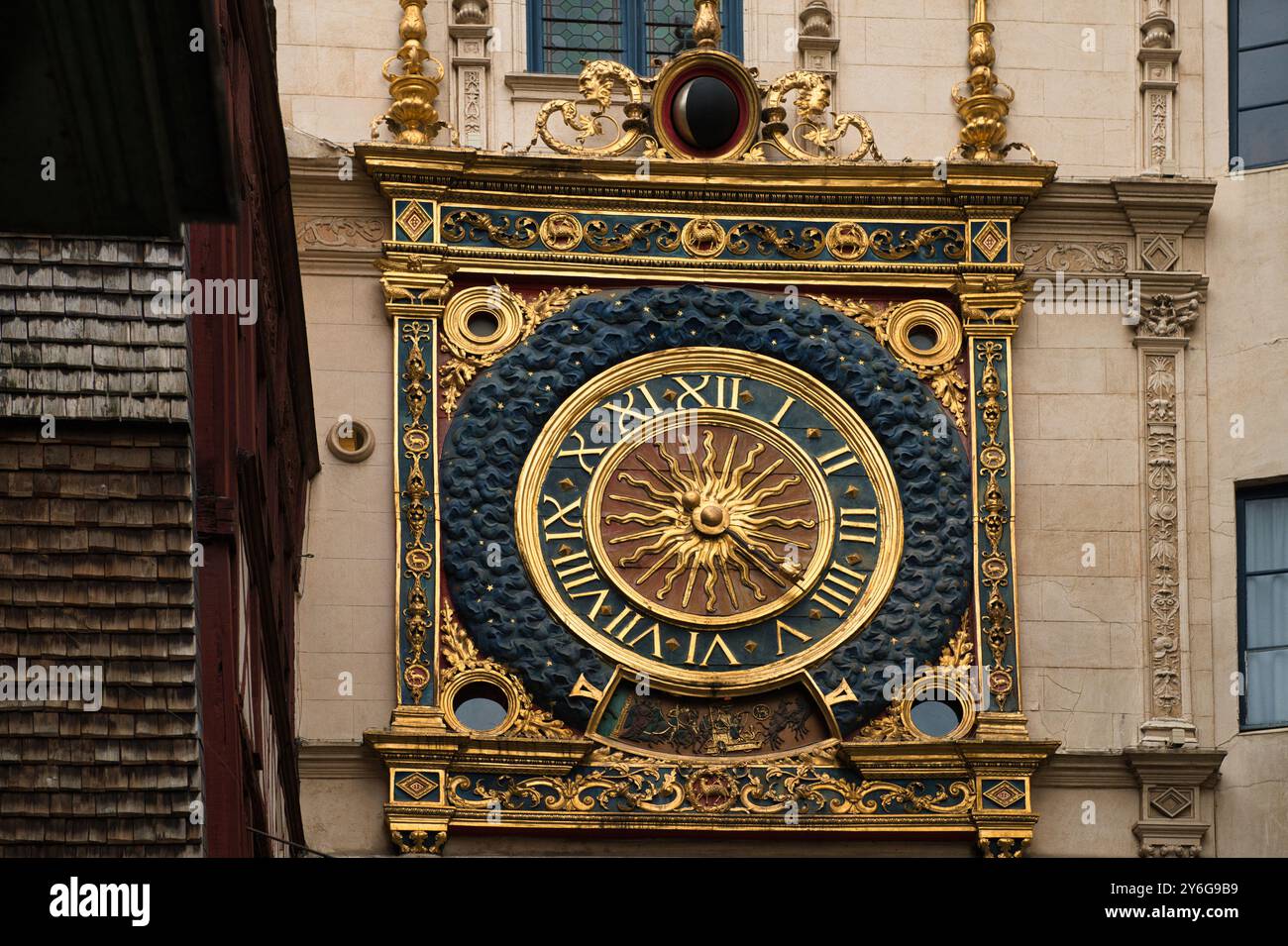 Le Gros-Horloge a 14th century astronomical clock in Rue du Gros ...
