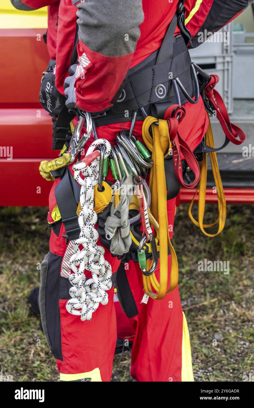 Equipment of the height rescuers of the Gelsenkirchen fire brigade ...