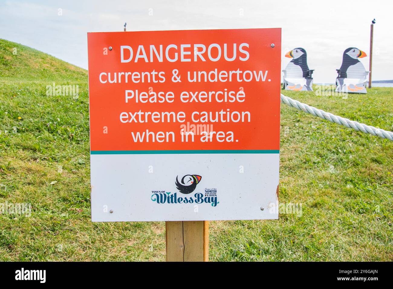 Warning sign of dangerous currents and undertow at the ecological ...
